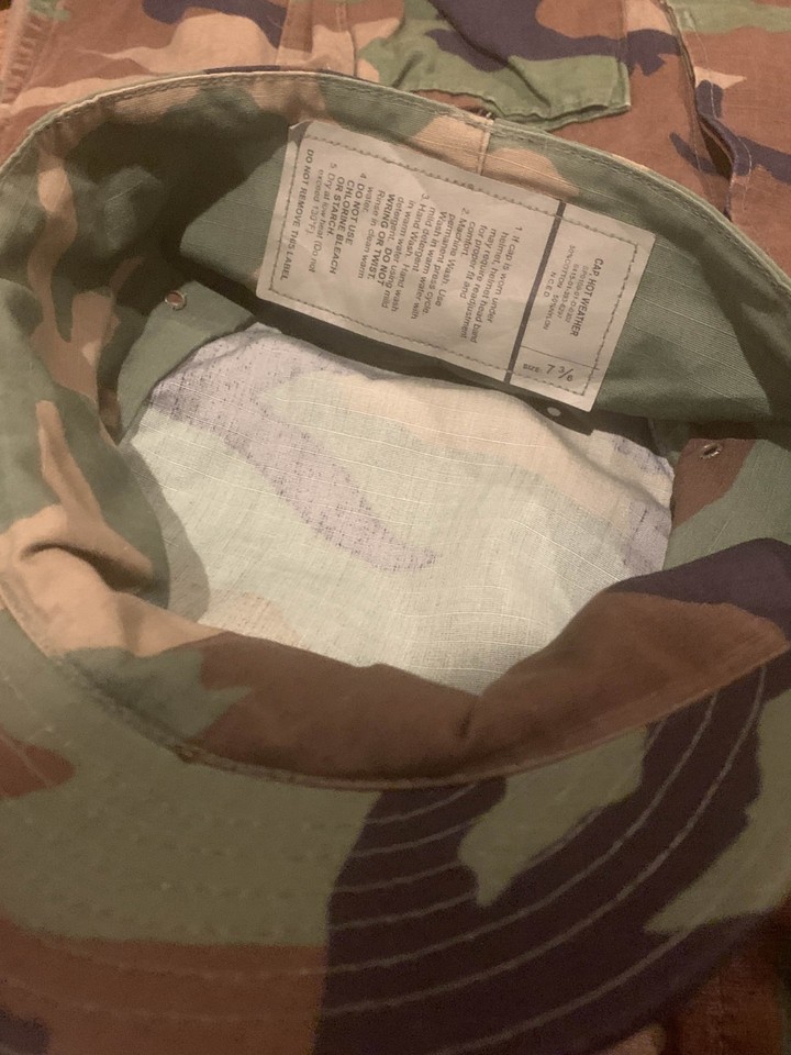 US Army Surplus M81 Woodland Camo Ripstop BDU Cap Jacket Uniform Set ...