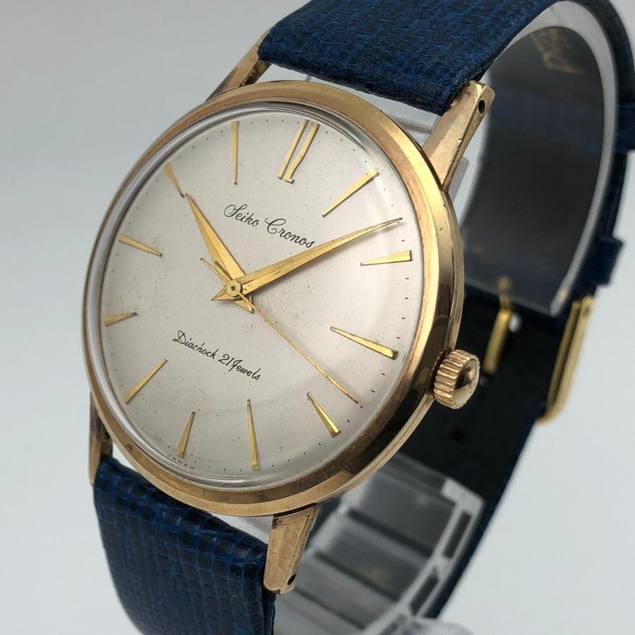 Seiko Cronos 1958 14K Gold-Covered Vintage Hand-Wind … - Gem