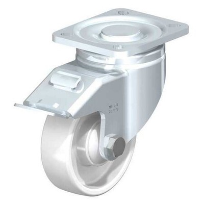 BLICKLE LH-PO 100KA-1-FI Swivl Plate Cstr, White Nylon, 4", Brake | eBay