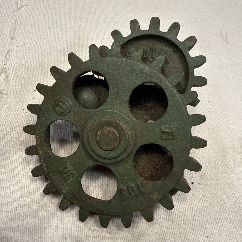 Antique John Deere Farm Implements Equipment Gear Set Original Rare Nos ...