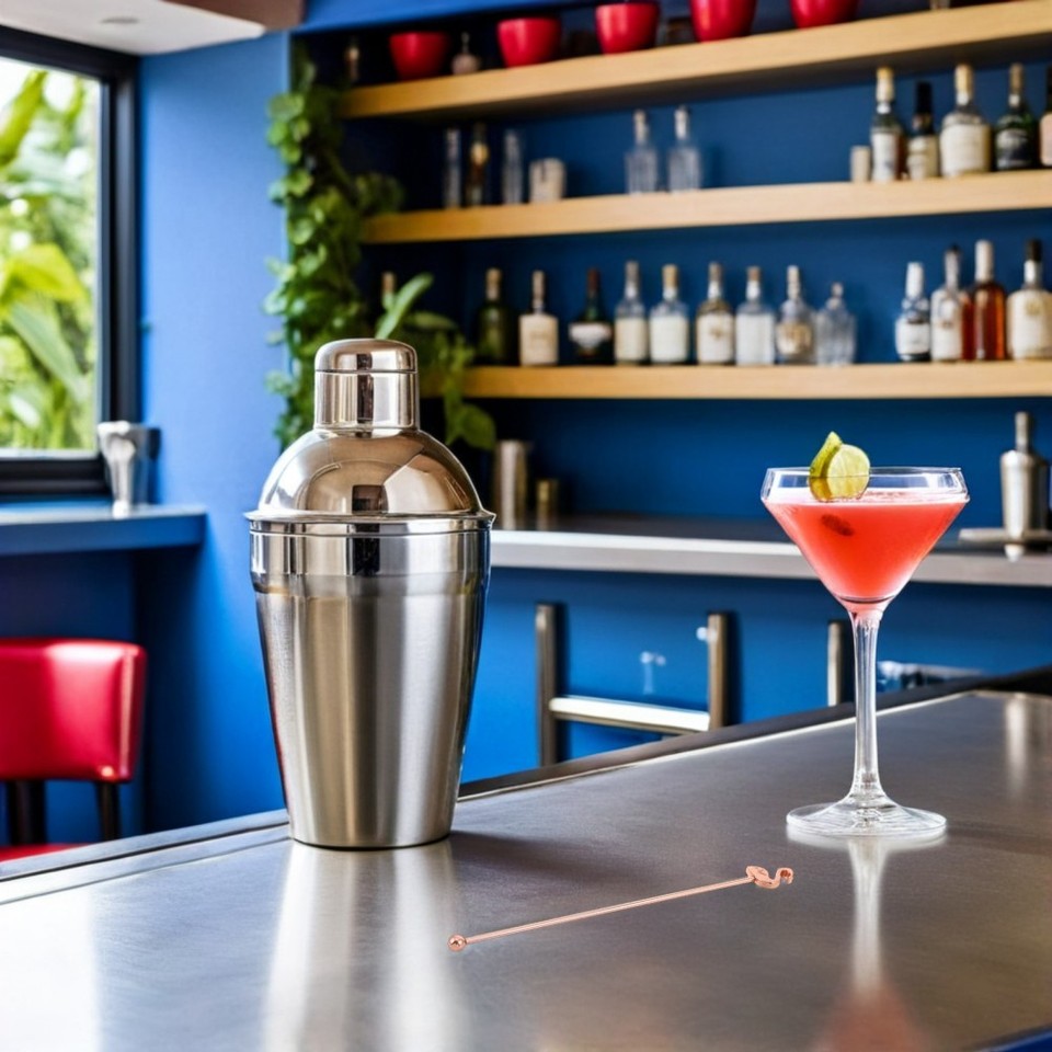 Flamingo Cocktail Stirrers: 7.6" Stainless Steel Swizzle Sticks for ...