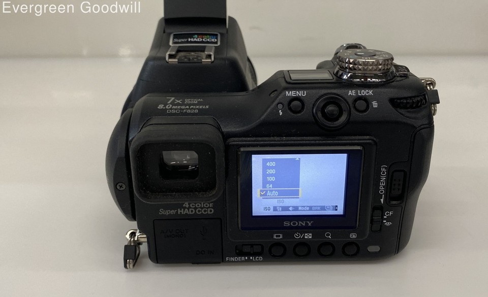 Sony Cybershot DSC-F828 8MP 7X Zoom Digital Camera Powers On Untested P ...