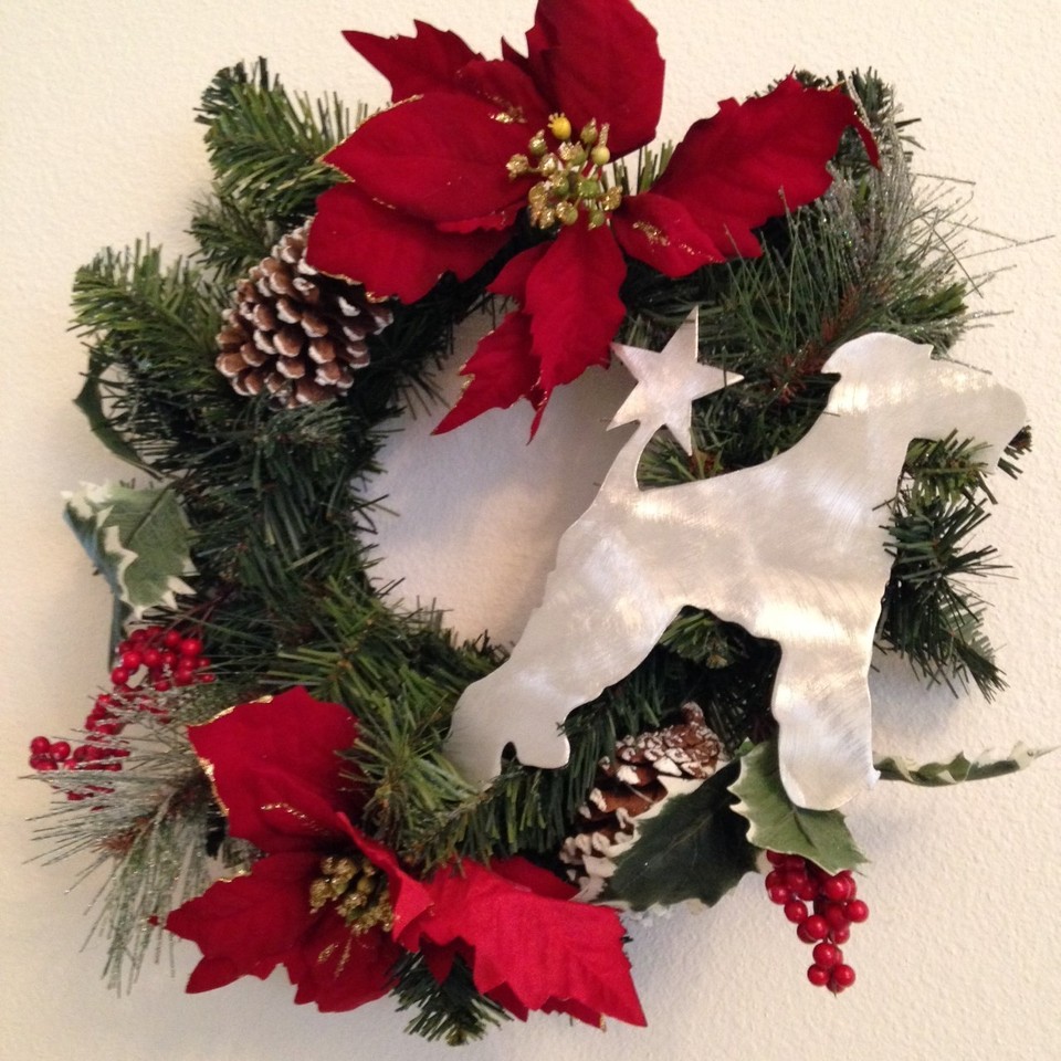 Airedale, Dog Tree Topper, Holiday Decoration, Aluminum | eBay