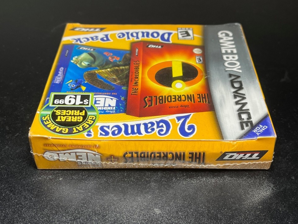 The Incredibles & Finding Nemo Nintendo Game Boy Advance GBA Factory ...