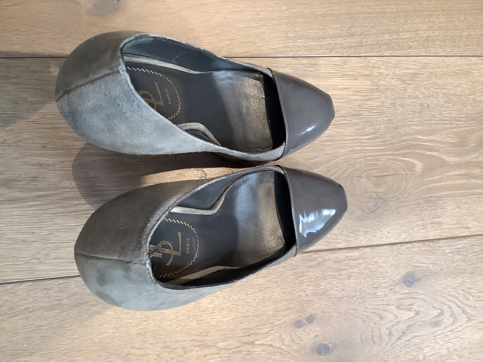 YVES SAINT LAURENT YSL GREY SUEDE TRIBUTE TRIBTOO STILETTO HEELS PUMPS ...