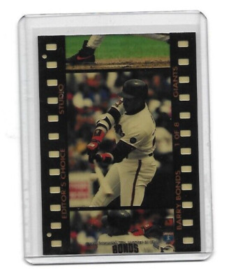 1994 DONRUSS STUDIO BARRY BONDS #1 EDITORS CHOICE ACETATE INSERT | eBay