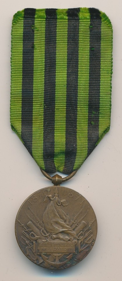 ww1 french French Franco-Prussian War Service medal award badge ww2 vet ...