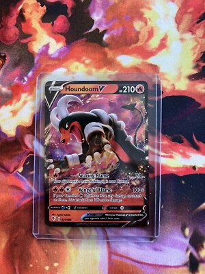 Pokémon TCG Houndoom V Darkness Ablaze 021/189 Holo Ultra Rare | eBay