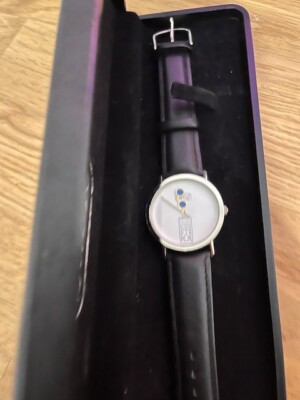 Safilo Women Vintage Watch White dial and Black strap | eBay