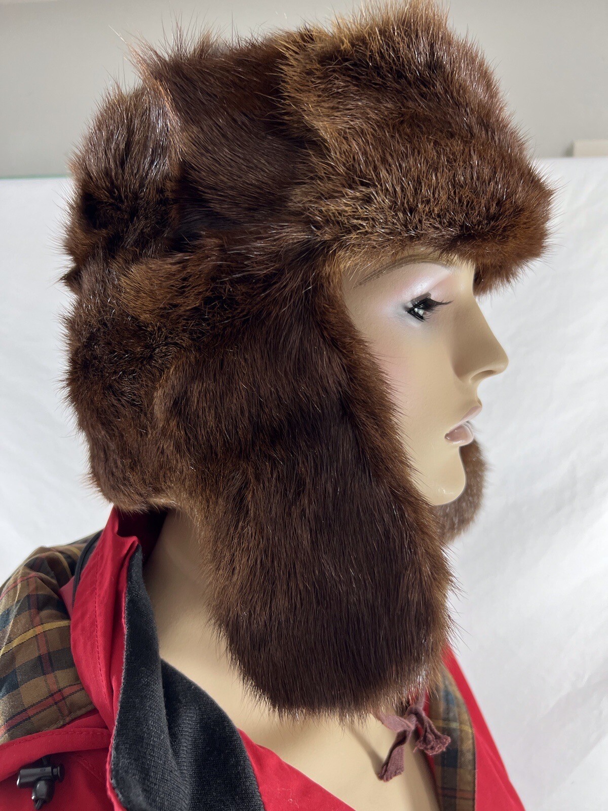 Brown Russian Real Fur Vintage Trapper Ushanka Unixes… - Gem