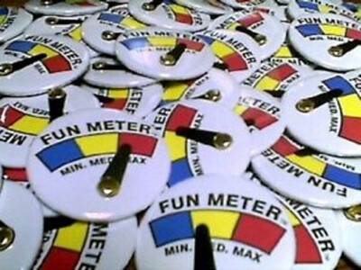 30 Fun Meter Buttons for party or any occasion. you can adjust Pointer ...