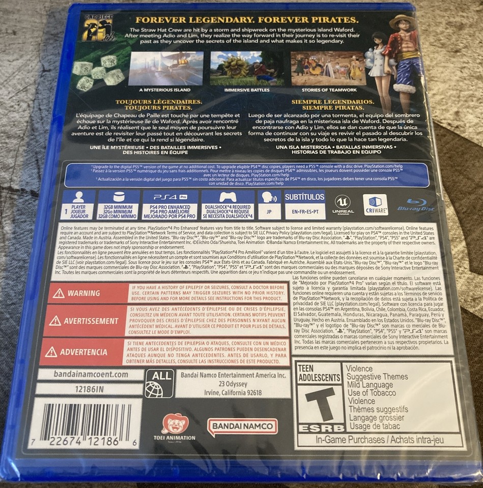 One Piece Odyssey - Sony PlayStation 4 722674121866 | eBay
