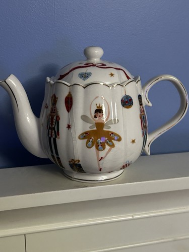 Grace Teaware Nutcracker Design Ceramic Tea Pot New!! | eBay