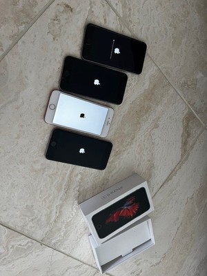 4 USED APPLE IPHONE 6S PHONES ALL WORK GOOD CONDITION ! | eBay