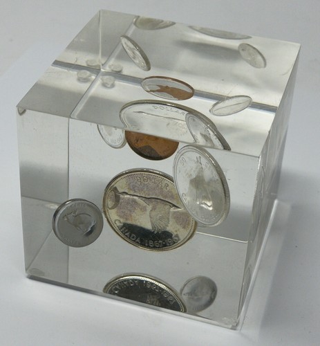 1967 Canada Centennial Coin Set Epoxy Paperweight. E-042 | eBay