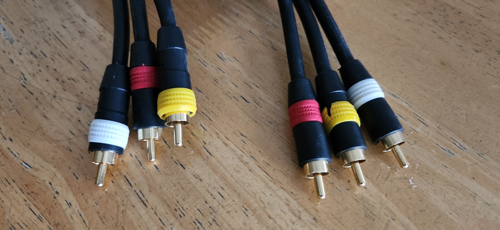 10ft 3-RCA Red White Yellow Composite Stereo Audio Video AV Cable Cord ...
