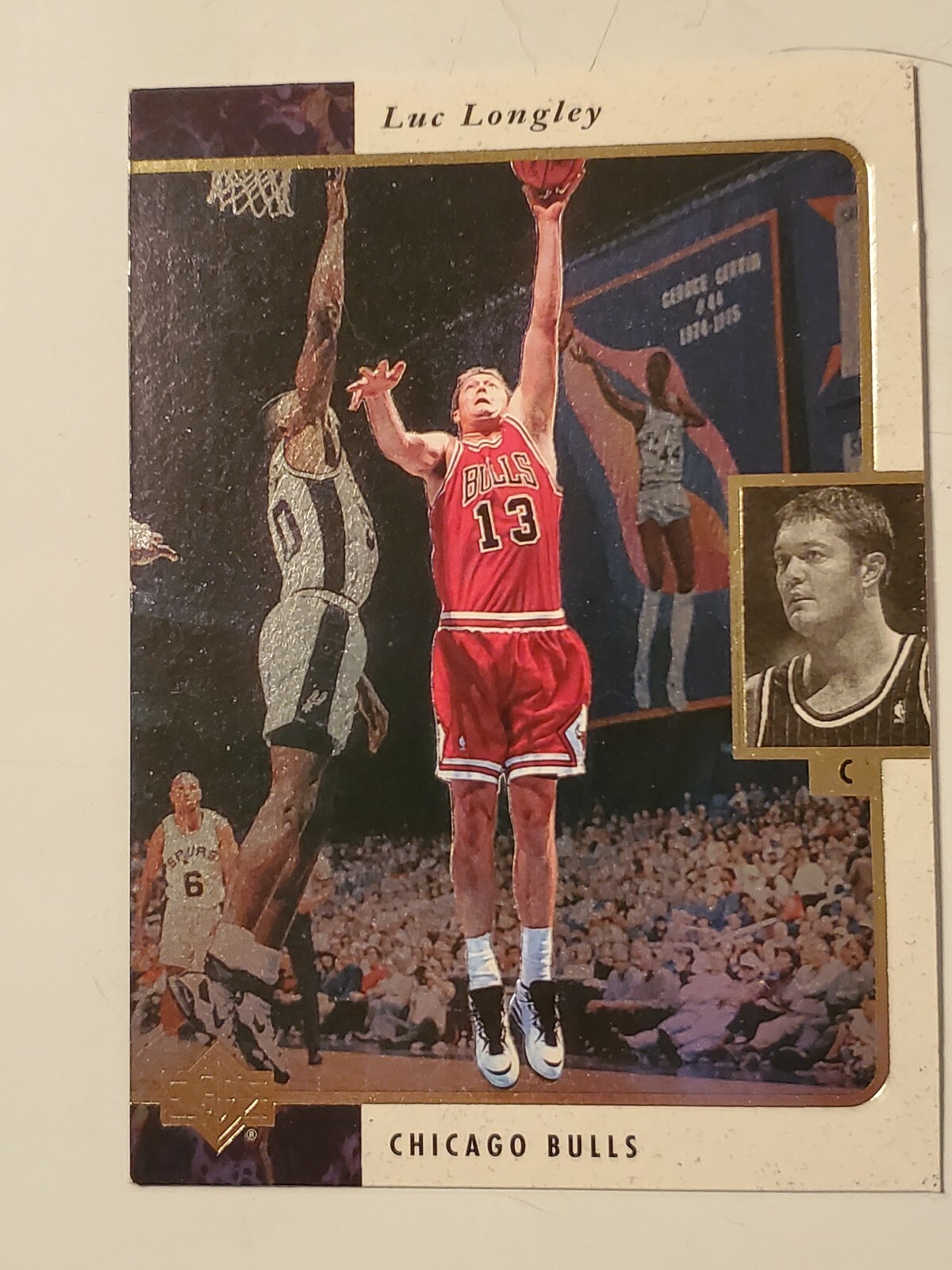 Authentic Upper Deck 1996 Luc Longley #20 Chicago Bulls NBA Trading ...