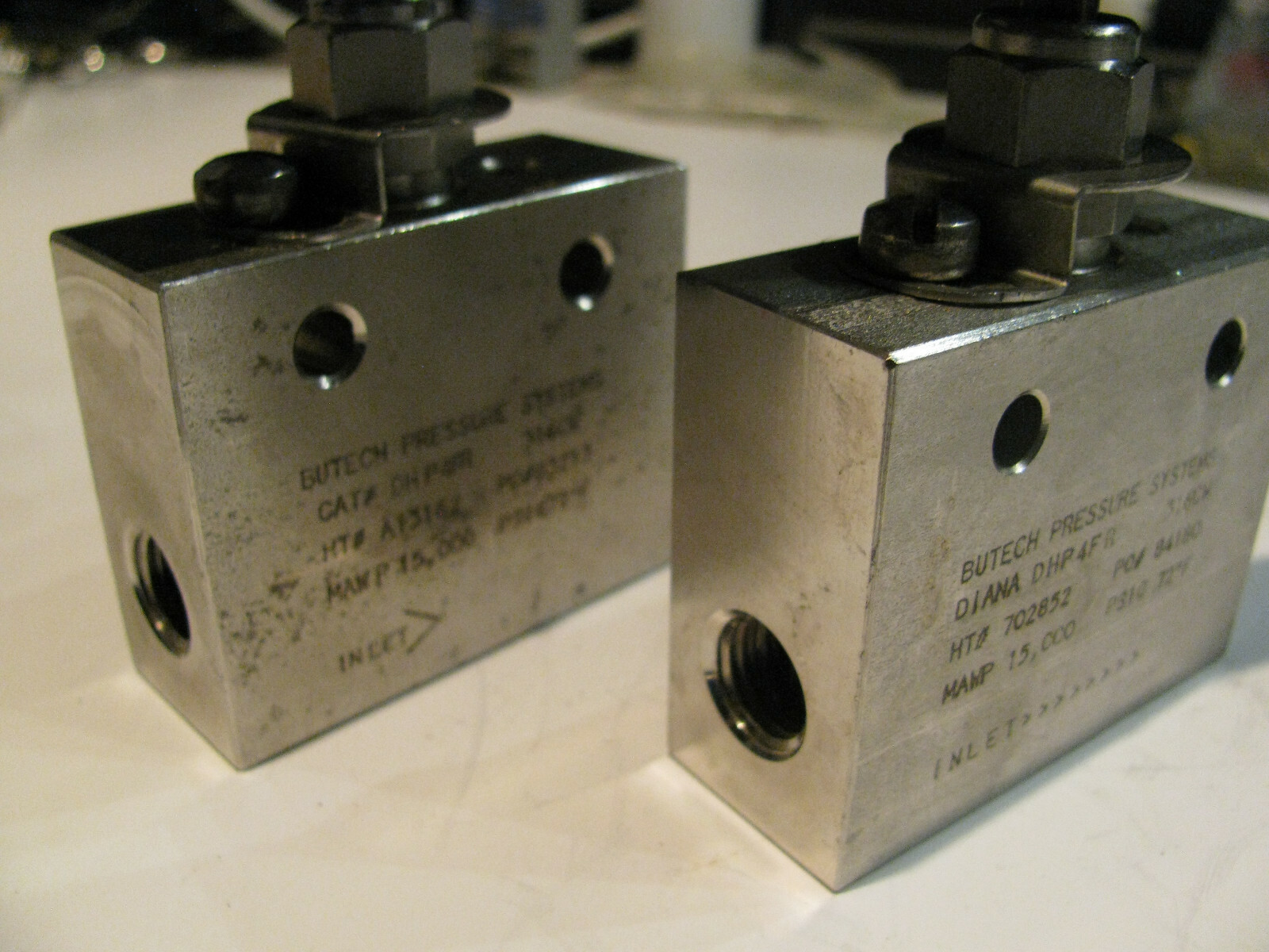 2 Butech Pressure system Valves. Model Diana. 316CW. DHP4FR. MAWP ...