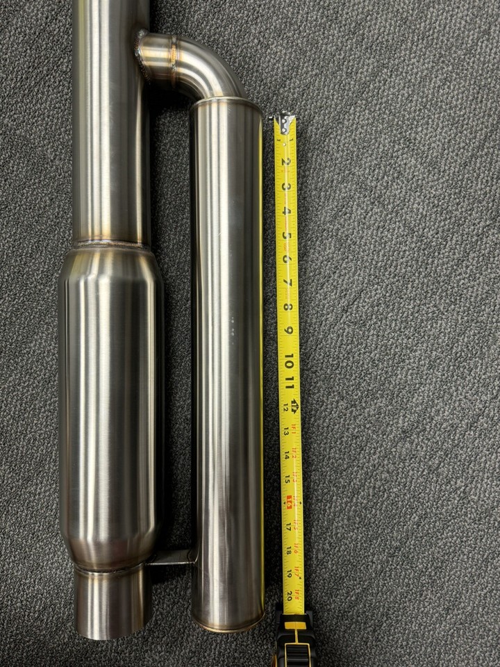 2.5" Inch Resonator Muffler Helmholtz Style Ultra Quiet Wave Cut ...