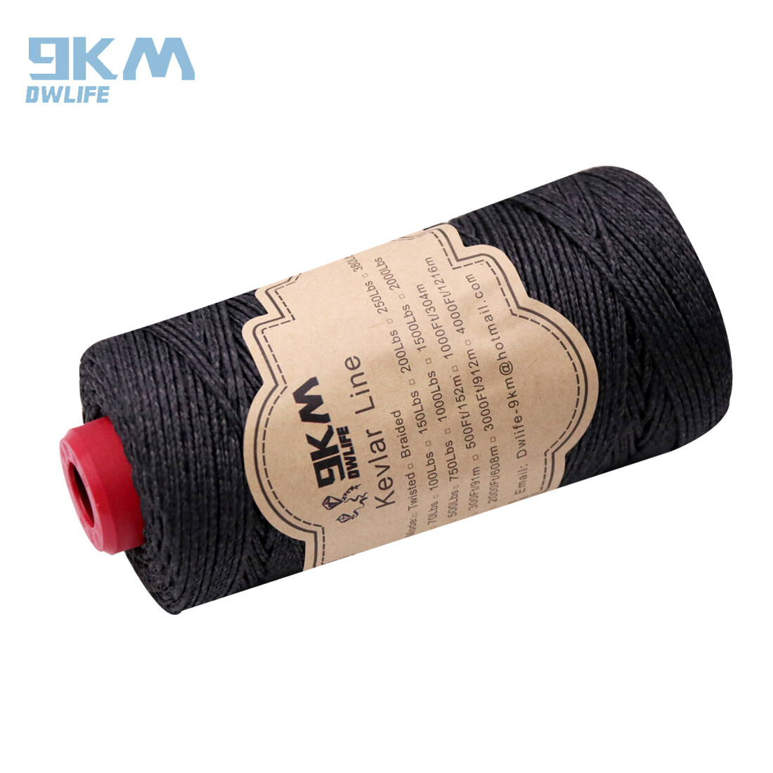 Kevlar Wrap 750lb Heavy Duty Black Speargun Braid Line Made With Kevlar ...