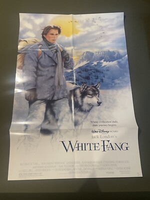 WHITE FANG Original Theatrical DS Movie Poster 1991 Disney Ethan Hawke ...