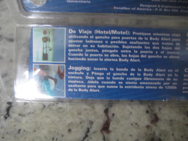 Body Alert Personal Security Alarm by Excalibur w/120-Decibel Multi ...