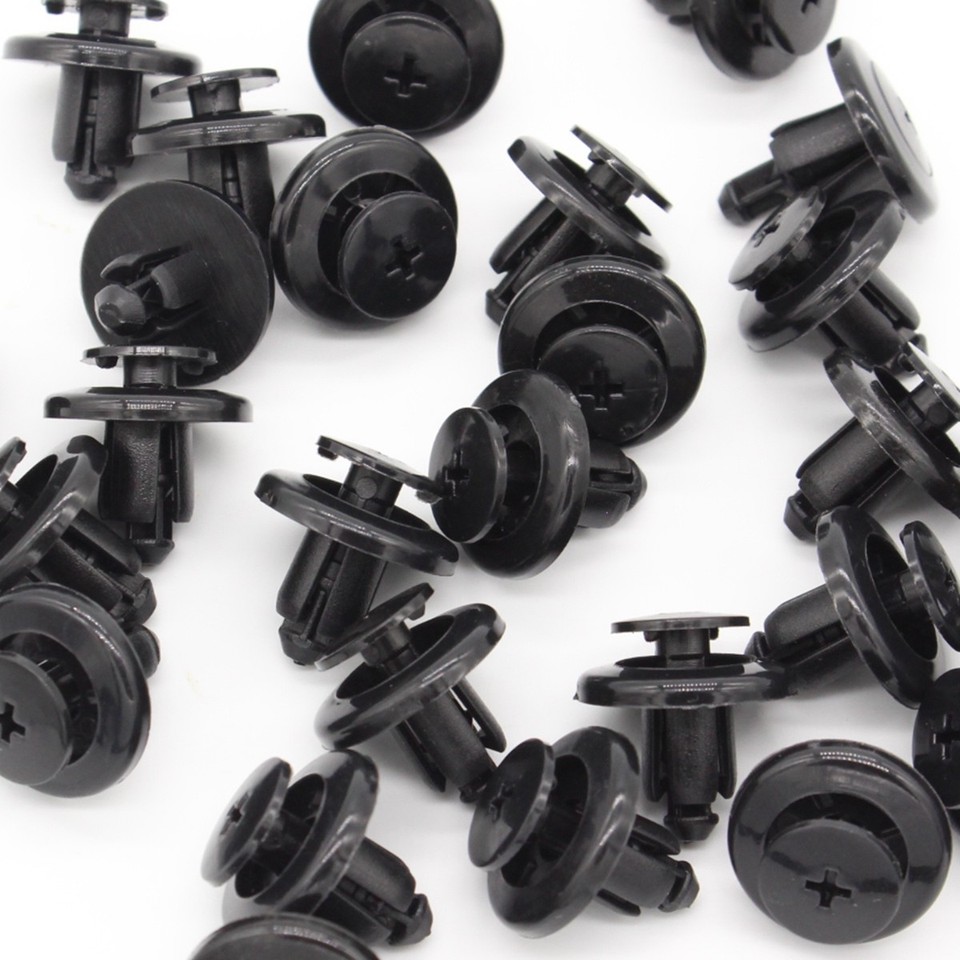 30 Nylon Clip Mud Guard Fender Liner Push Retainer (20x9x8mm) For Mazda ...