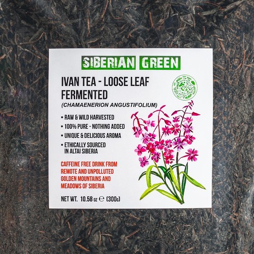 Siberian Green Ivan Tea 300g (10.58 oz) Fermented Loose Leaves Wild ...