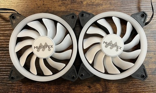 Musetex Rgb 120mm Fan Pair -Pulled From The Case To Make Room For ...