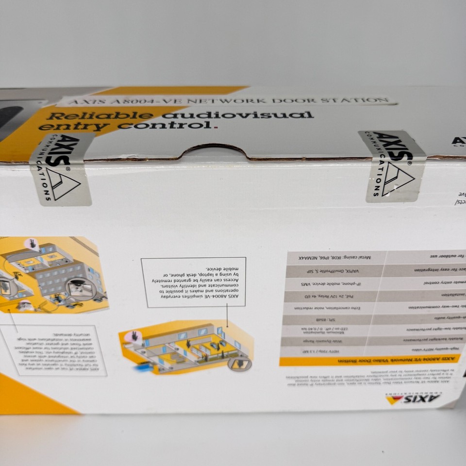 AXIS Communications A8004-VE Network Video Door Station Camera security ...