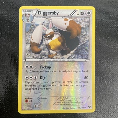 Diggersby 112/146 - XY Base - Uncommon - Reverse Holo - Pokemon Card | eBay