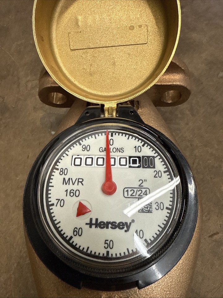 2” Hersey Water Meter MVR 160 Direct Read Gallon | eBay