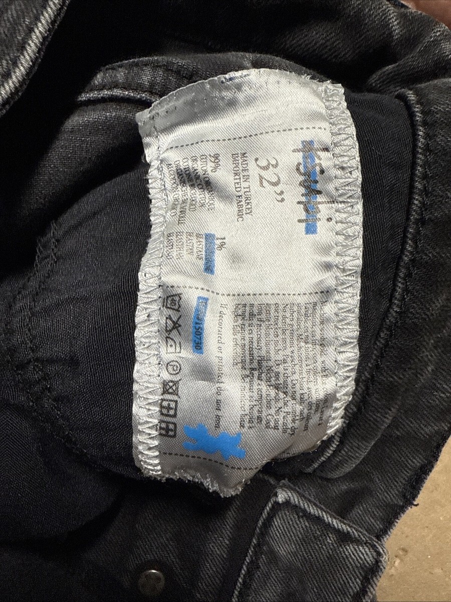 Ksubi Jeans Mens 32x32 Black Denim Skinny Fit Distressed Ksubi Jeans Mens 32x32 Black Denim Skinny Fit Distressed