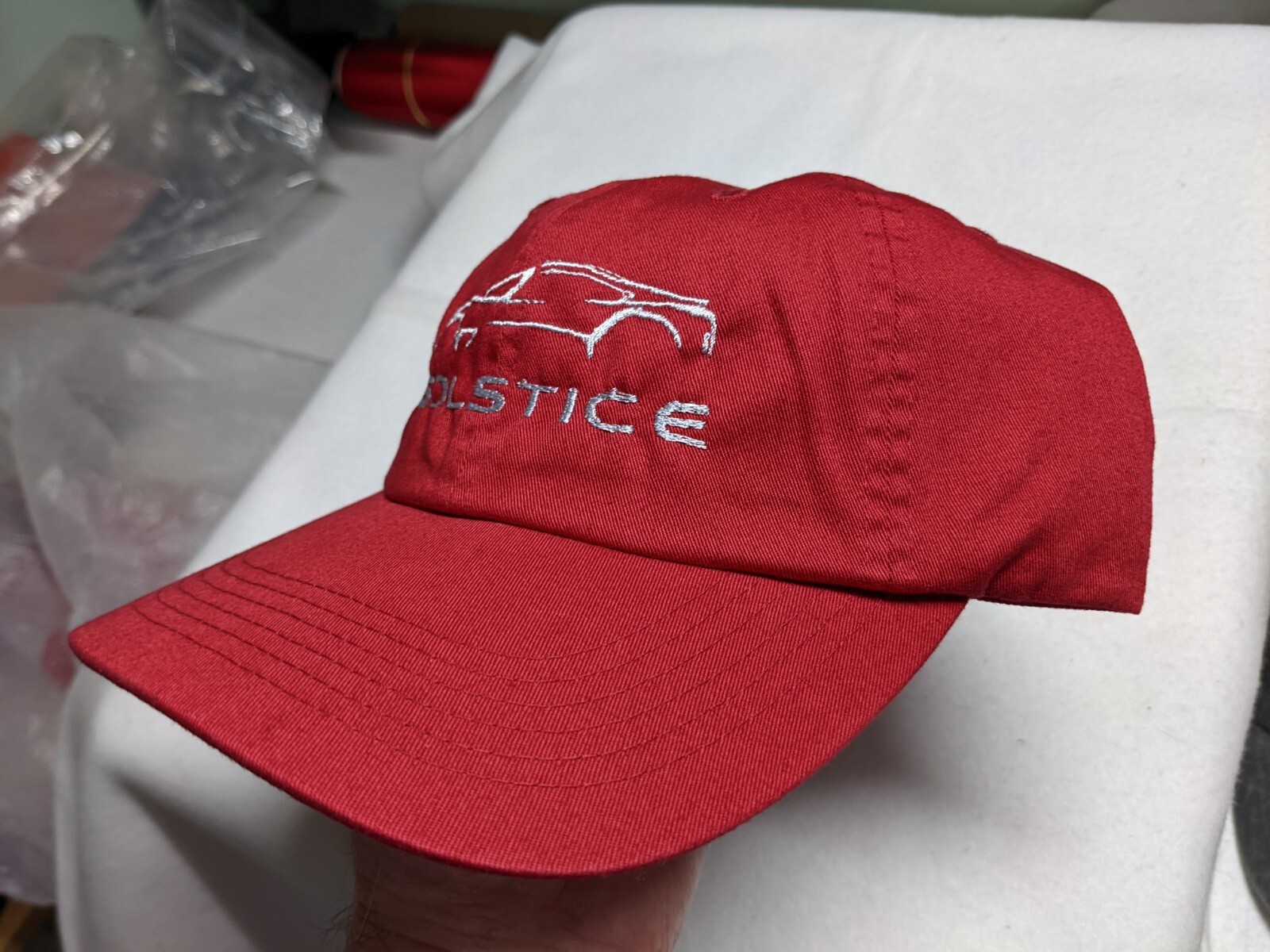 Pontiac Solstice Coupe Kappa Red Hat Embroidered Silver - Port ...