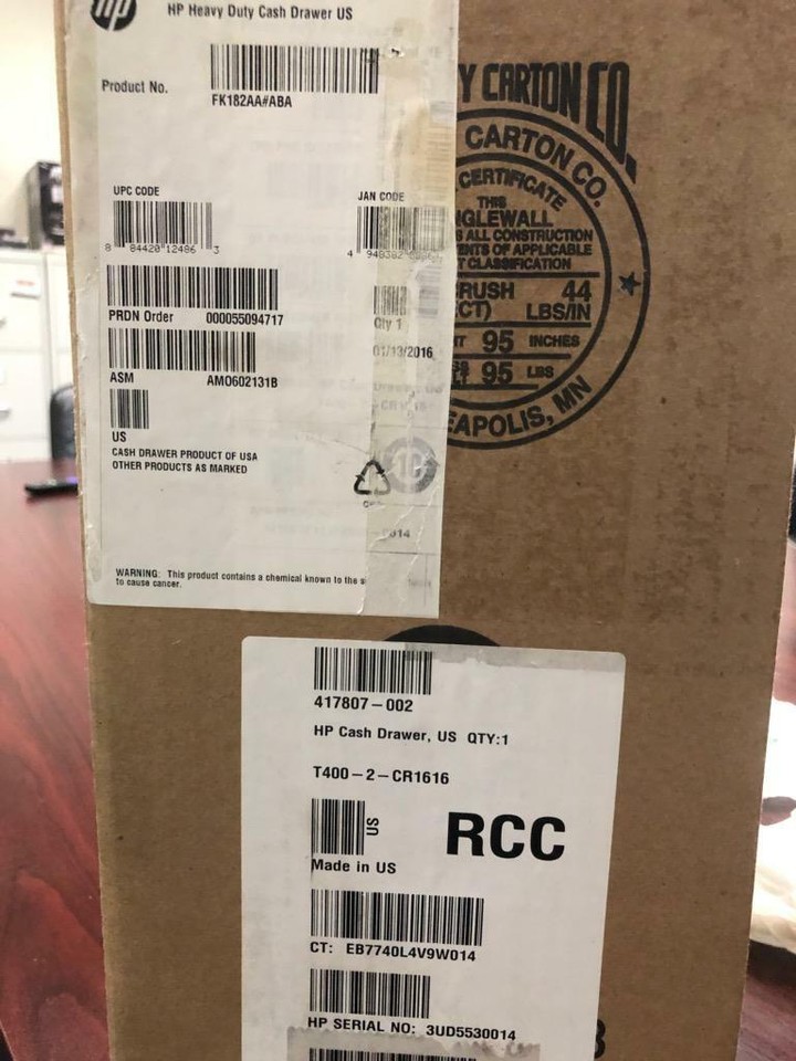 FK182AA#ABA HPE HP Heavy Duty Cash Drawer 884962326640| eBay
