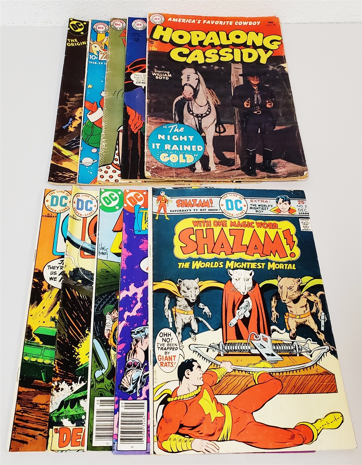 D-445 50-70S VINTAGE DC COMIC LOT-HOPALONG CASSIDY, STRANGE ADVENTURES ...