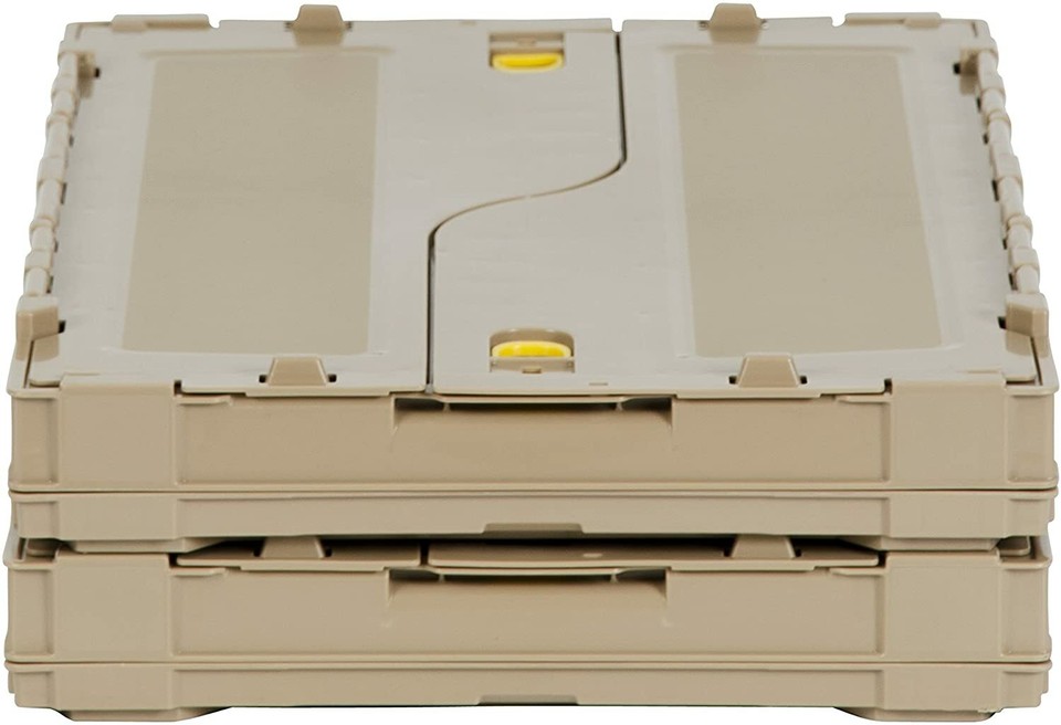 TRUSCO Danboard Folding Container Strage Box Case 51.3L With lock＆lid ...