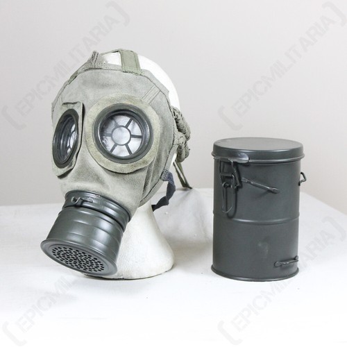 WW1 Reproduction German Grey Suede Gas Mask - World War One | eBay