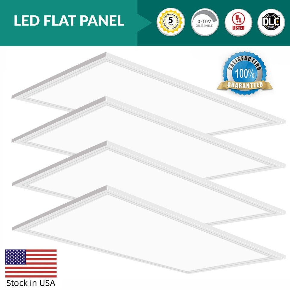 75W LED Drop Ceiling Lights 2×4 Flat Panel Dimmable-Commercial Shop ...