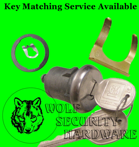 GM Chevy OEM SINGLE Door Lock Key Cylinder Tumbler Barrel Chrome 2 Keys ...
