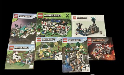 Lego Minecraft Manuals Lot Of 26 Booklets/ 5 Lbs. Free shipping | eBay