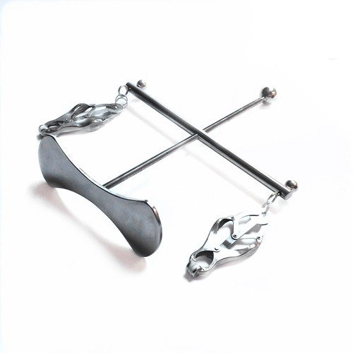 Staineless Steel Nipple Clamps Weights Clip Sex Toy Bondage Clover Boob