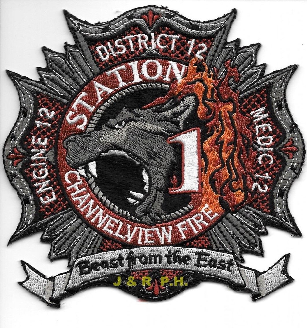 Channelview Engine-12 / Dist.-12 / Med-12, Texas (4.5" x 4.5") fire ...