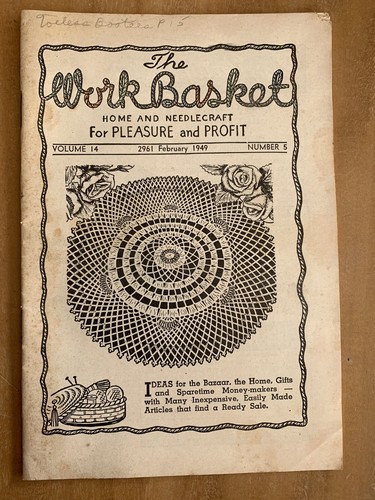 The Workbasket Magazine February 1949 Volume 14 Home And Needlecraft | eBay