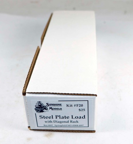 Sunshine Models #F20 Steel Plate Load W/Diagonal Rack Kit 1/87 HO Scale ...