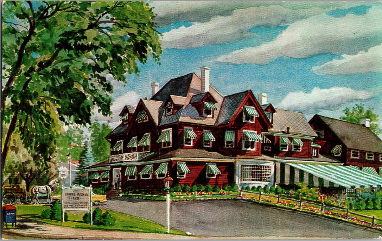 The Yankee Pedlar Inn- Holyoke, Massachusetts Vintage Postcard (D3) | eBay