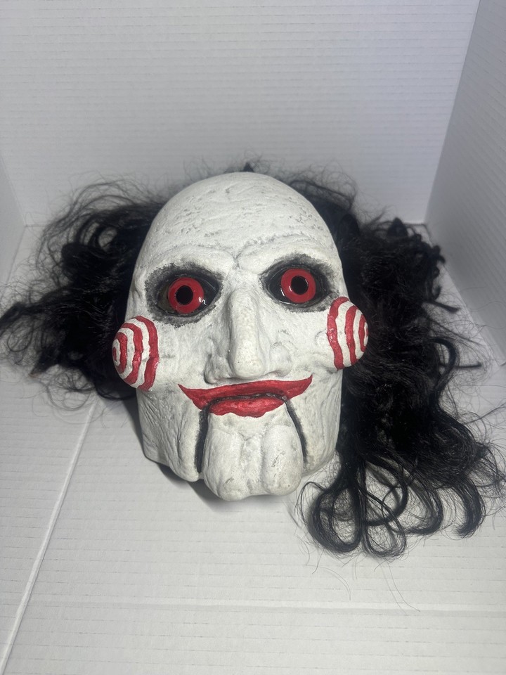 NEW Saw Billy Puppet Mask – Jigsaw Horror Movie Halloween Costume Prop ...
