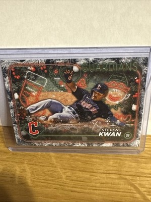 STEVEN KWAN (Guardians) 2024 TOPPS HOLIDAY-HOLIDAY TREE PARALLEL CARD # ...