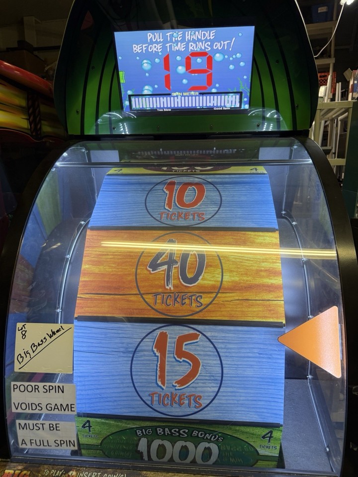 Big Bass Wheel Pro Redemption Arcade Game Baytek | eBay
