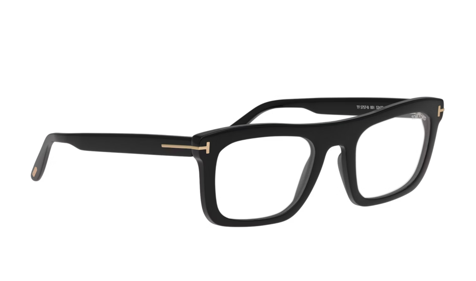 New Tom Ford Reading Glasses TF 5757-B 001 52-22 145 Black & Gold ...